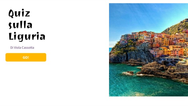 Quiz sulla Liguria | Genially