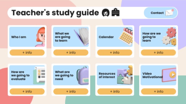 Teacher's study guide 👩‍🏫 | Genially
