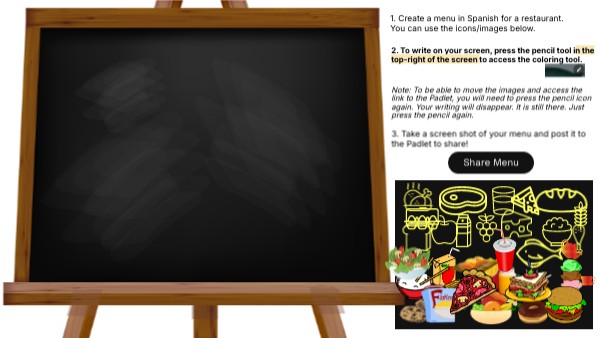 Sp1 Unit 6 Create a Menu | Genially