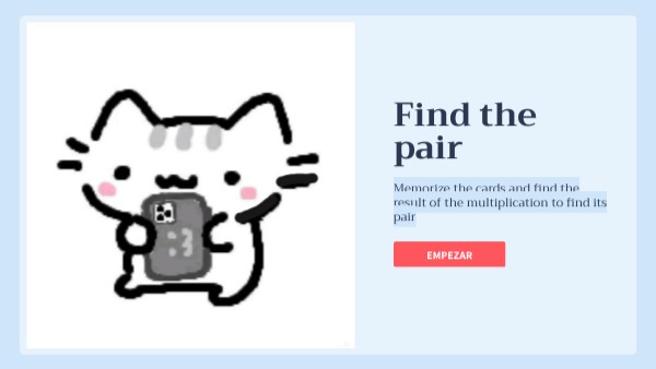Find the pair | Genially