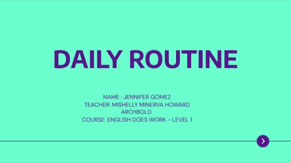 DAILY ROUTINE | Genially