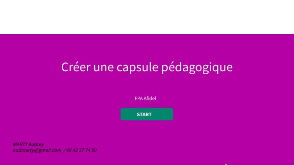 Créer une capsule pédagogique | Genially