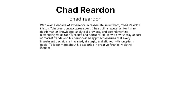 Chad Reardon | Genially