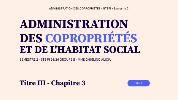 S2 - Titre III - Chapitre 3 - Le suivi de l'AG | Genially