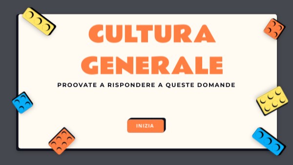 CULTURA GENERALE | Genially