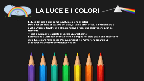 LA LUCE E I COLORI | Genially