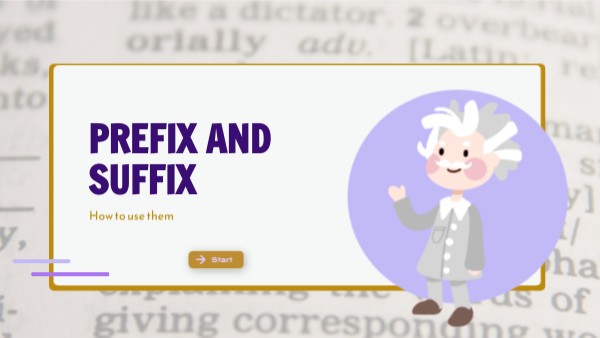 prefix and suffix | Genially