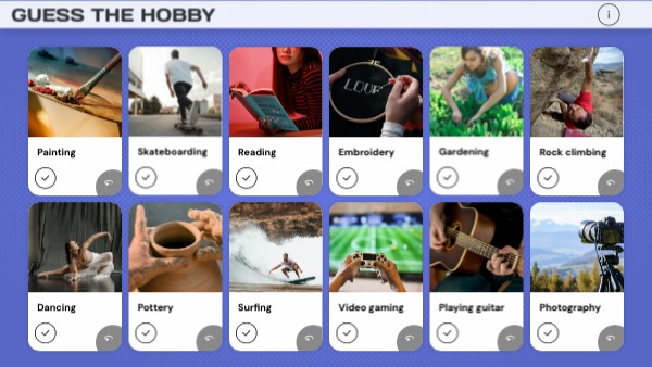guess the hobby | Genially