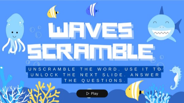 Longitudinal wave scramble | Genially