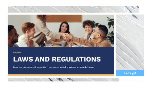 Laws and Regulations Course | Genially