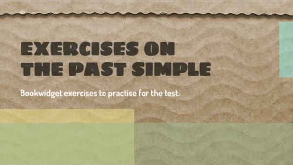 Exercises on the past simple | Genially