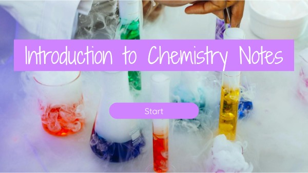 Introduction to Chemistry Notes | Genially
