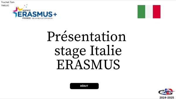 Erasmus Diaporama Italie | Genially