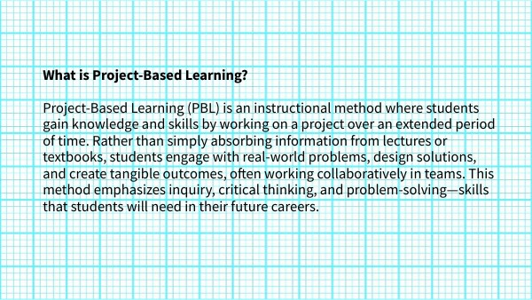 What is Project-Based Learning? | Genially