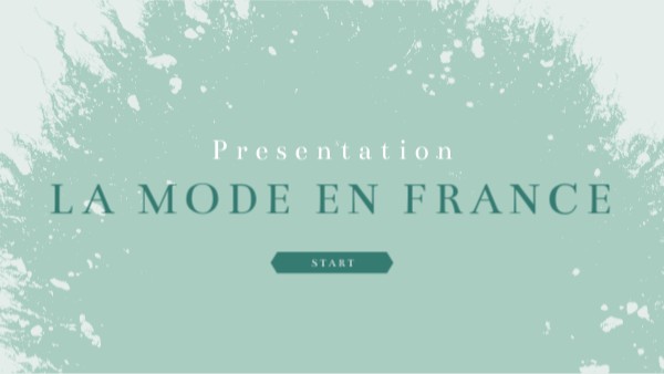 La mode en france | Genially