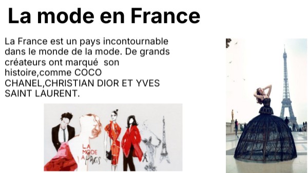 La mode en France | Genially