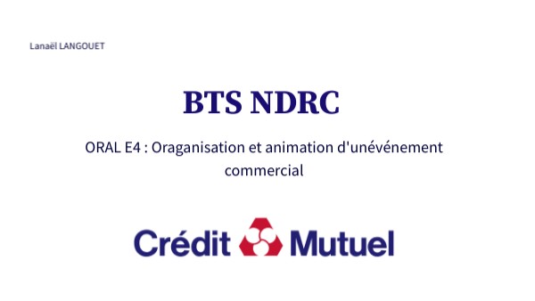 BTS NDRC fiche 2 | Genially