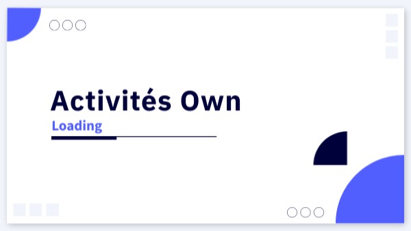 Activités Own | Genially