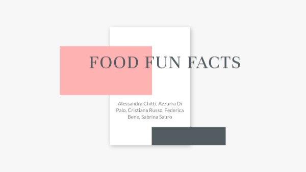 food fun facts | Genially