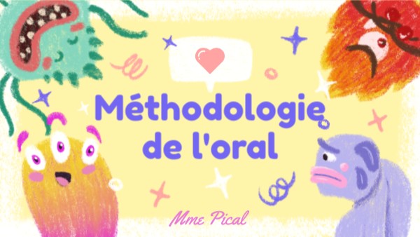 Méthodologie de l'oral | Genially