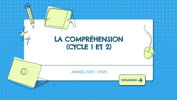 La compréhension en cycle 1 | Genially