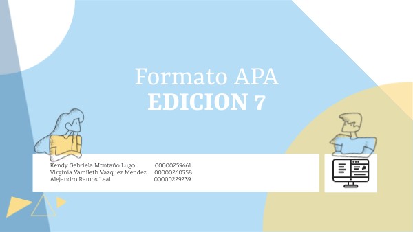 Formato APA EDICION 7 | Genially