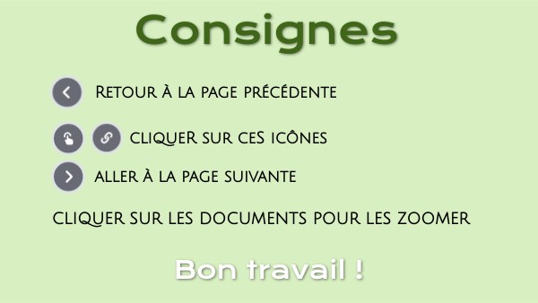 Consignes | Genially