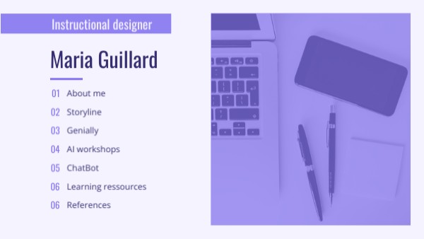 Maria Guillard Portfolio | Genially