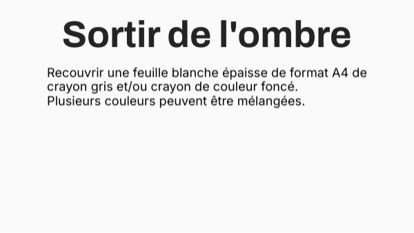 Sortir de l'ombre | Genially