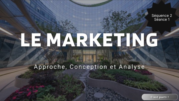 Cours MARKETING SOMMAIRE (PREMIERE) | Genially