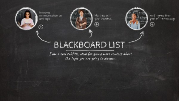 Blackboard list | Genially