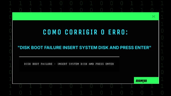 COMO CORRIGIR O ERRO:DISK BOOT FAILUR | Genially