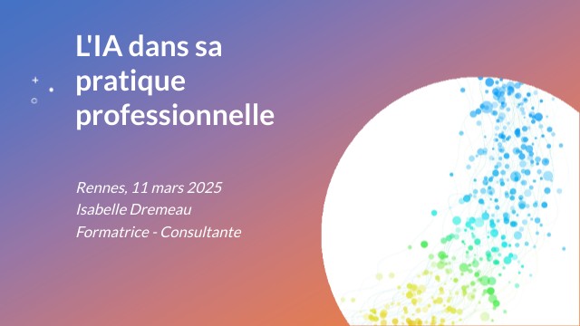 L'IA dans sa pratique professionnelle | Genially