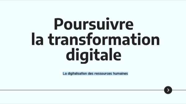 Poursuivre la transformation digitale | Genially