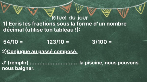 Rituel du jour semaine 22 | Genially