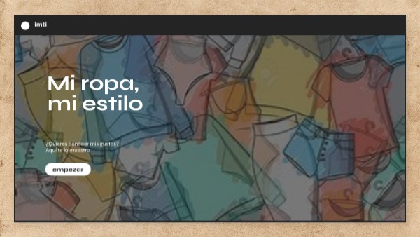 Mi ropa, mi estilo | Genially