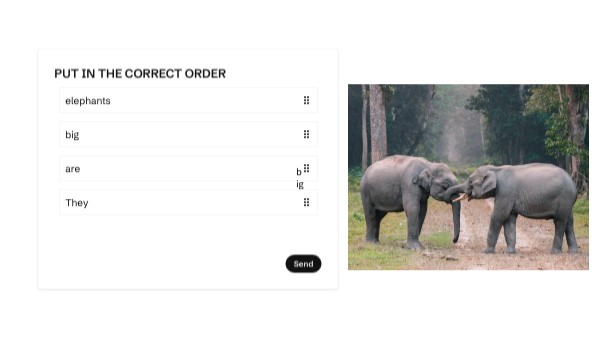 PUT IN THE CORRECT ORDER | Genially