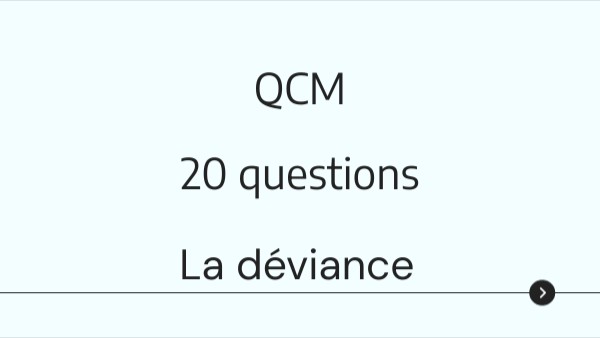 QCM 20 questions | Genially