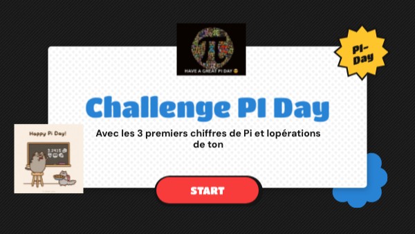 Challenge PI Day | Genially
