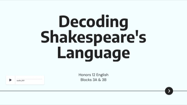 Decoding Shakespeare's Language | Genially