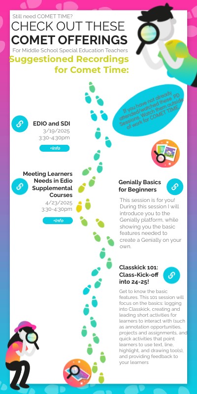 COMET Offerings 24-25 | Genially