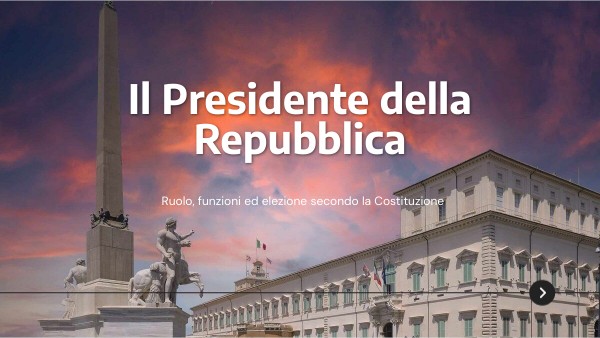 Il Presidente della Repubblica | Genially