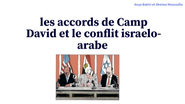 les accords de Camp David et le conflit israelo-arabe | Genially