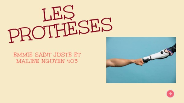 Les prothèses | Genially