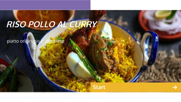 RISO POLLO AL CURRY | Genially