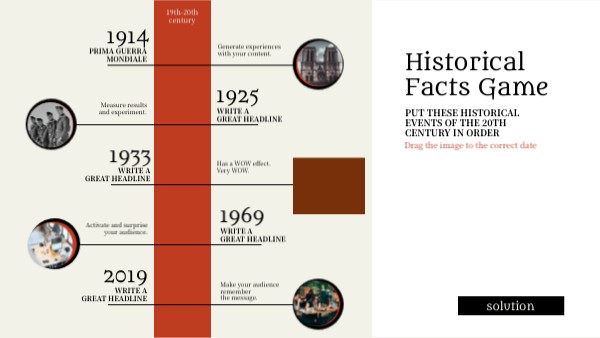 Historical Facts Game | Genially