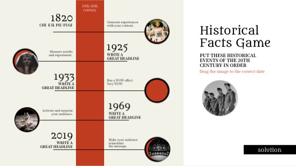 Historical Facts Game | Genially