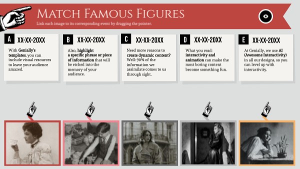 Match Famous Figures | Genially