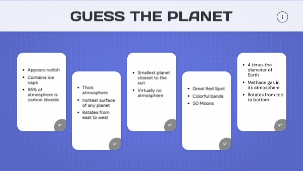 guess the Planet | Genially