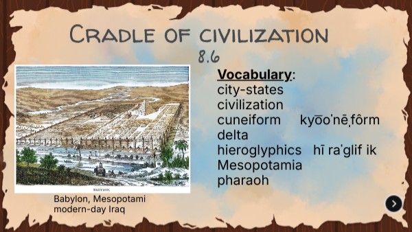 Copy - Genially_copy - Cradle of civilization | Genially